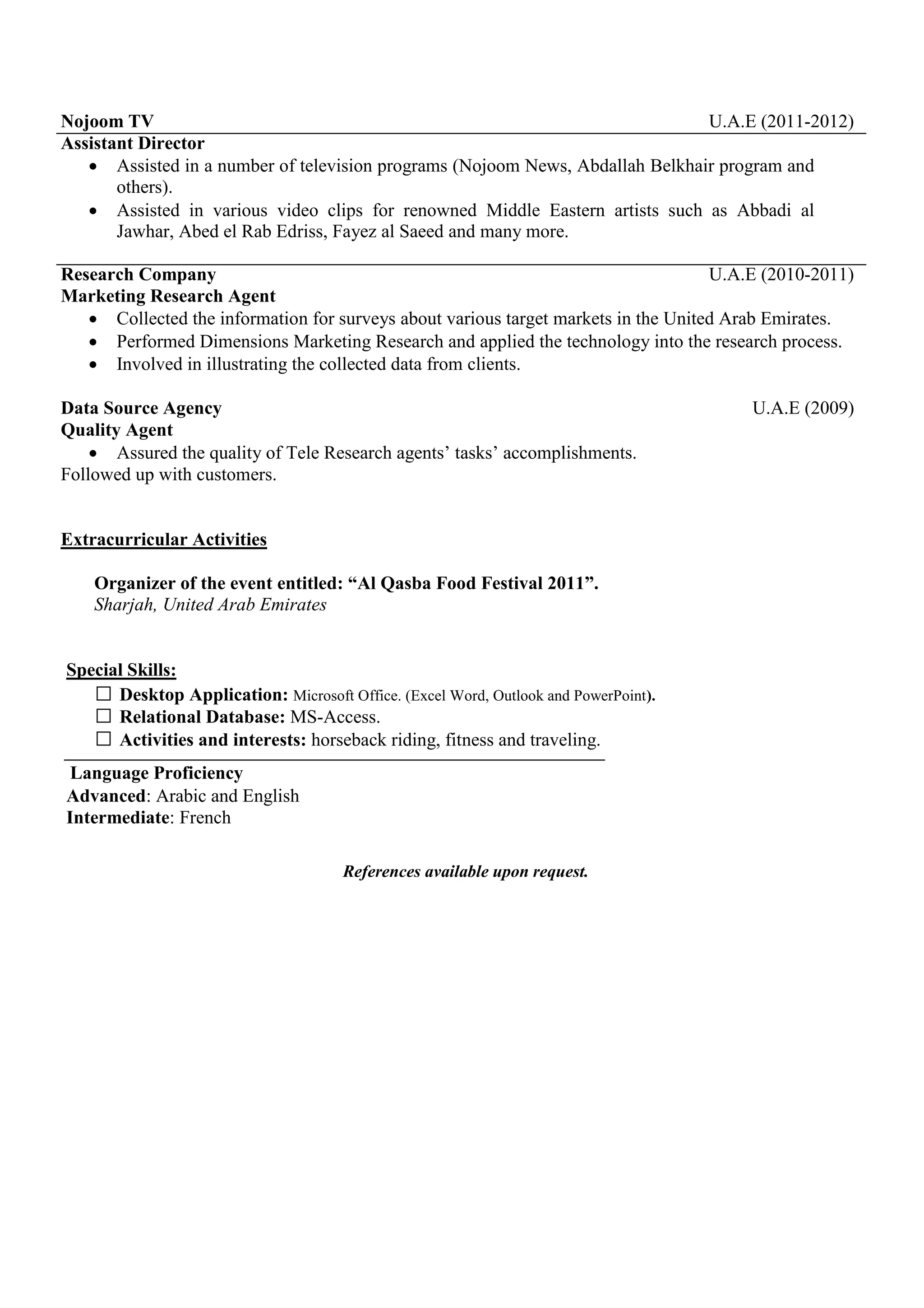 RESUME - Rassil Hamze | PDF