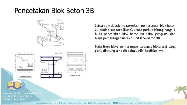 Pekerjaan Revetmen Blok Beton_4befd_PPT_ANALISA_3B.pptx | Free Download
