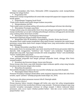 4,be&gg,dyah ruth wulandari,hapzi ali,etika & bisnis,etika marketing,universitas mercu buana ...