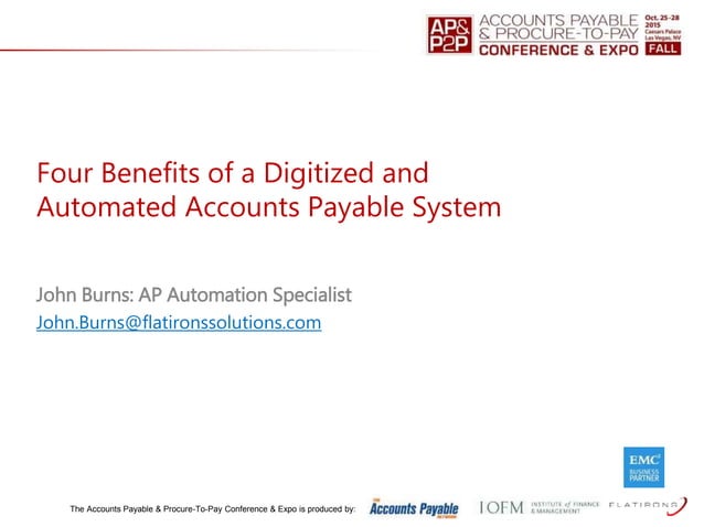 4 Benefits of a Digitized and Automated AP System | PPT