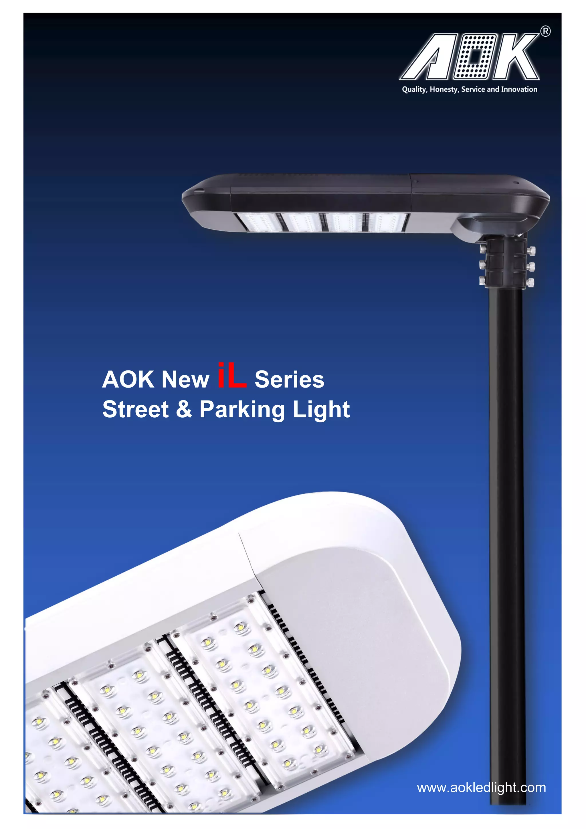 AOK iL Series LED Street & Parking Lot Light Datasheet from Bonnie | PDF