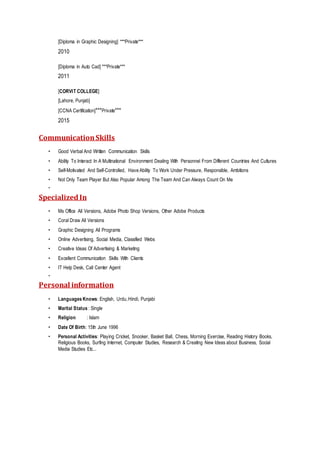 Mohsin-cv | DOCX