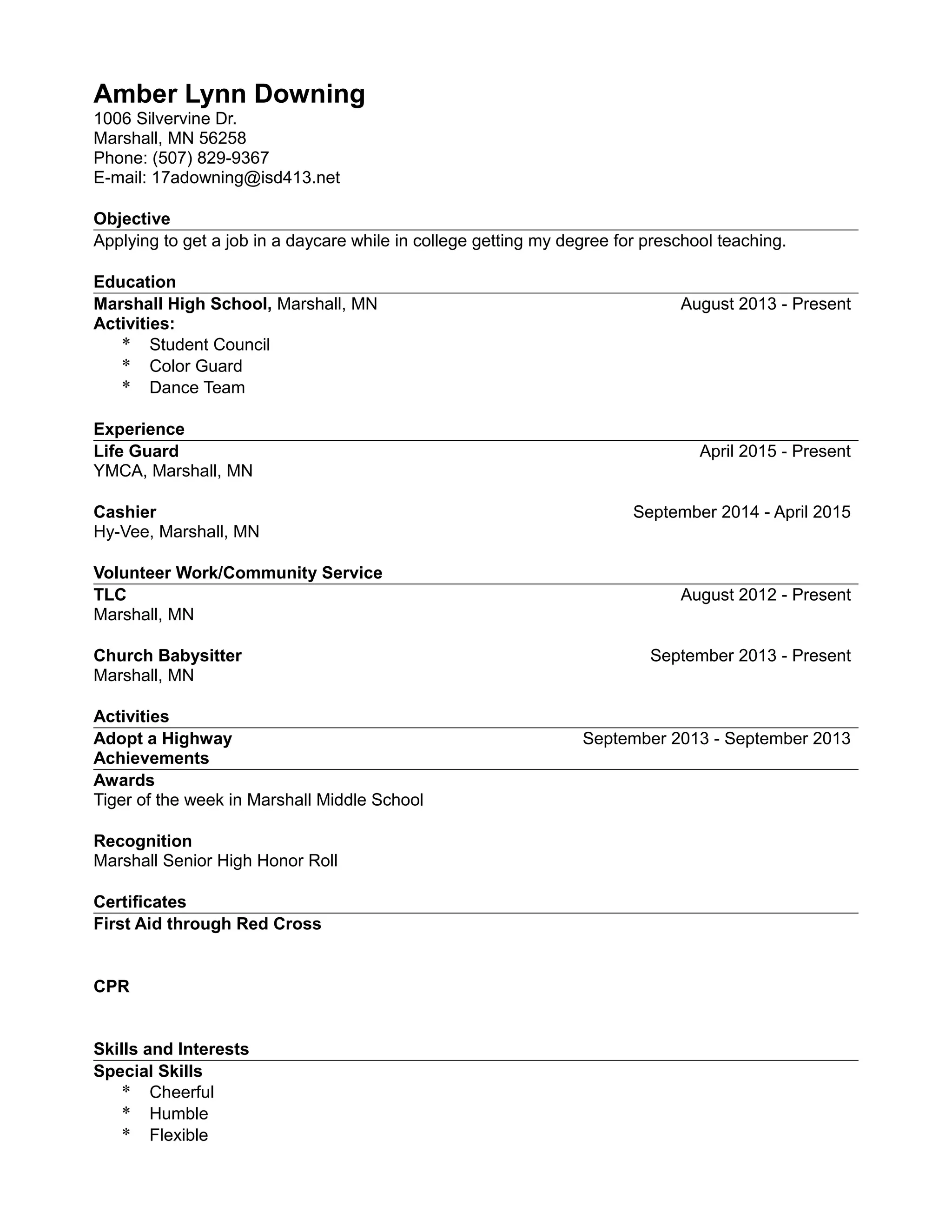 Build Your Own Resume | PDF