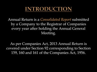 ANNUAL RETURN | PPTX