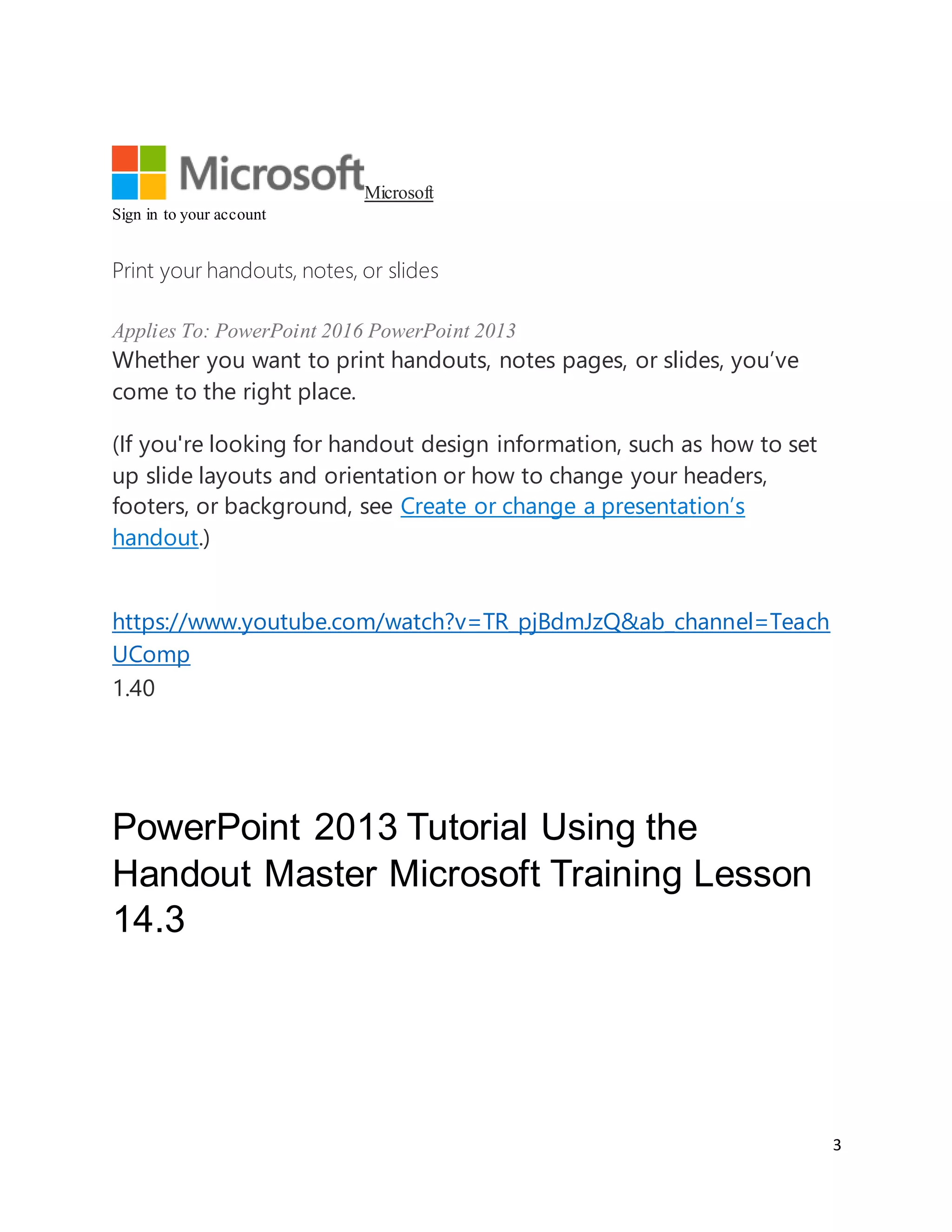 4b how to print handouts in powerpoint 2013 | DOCX