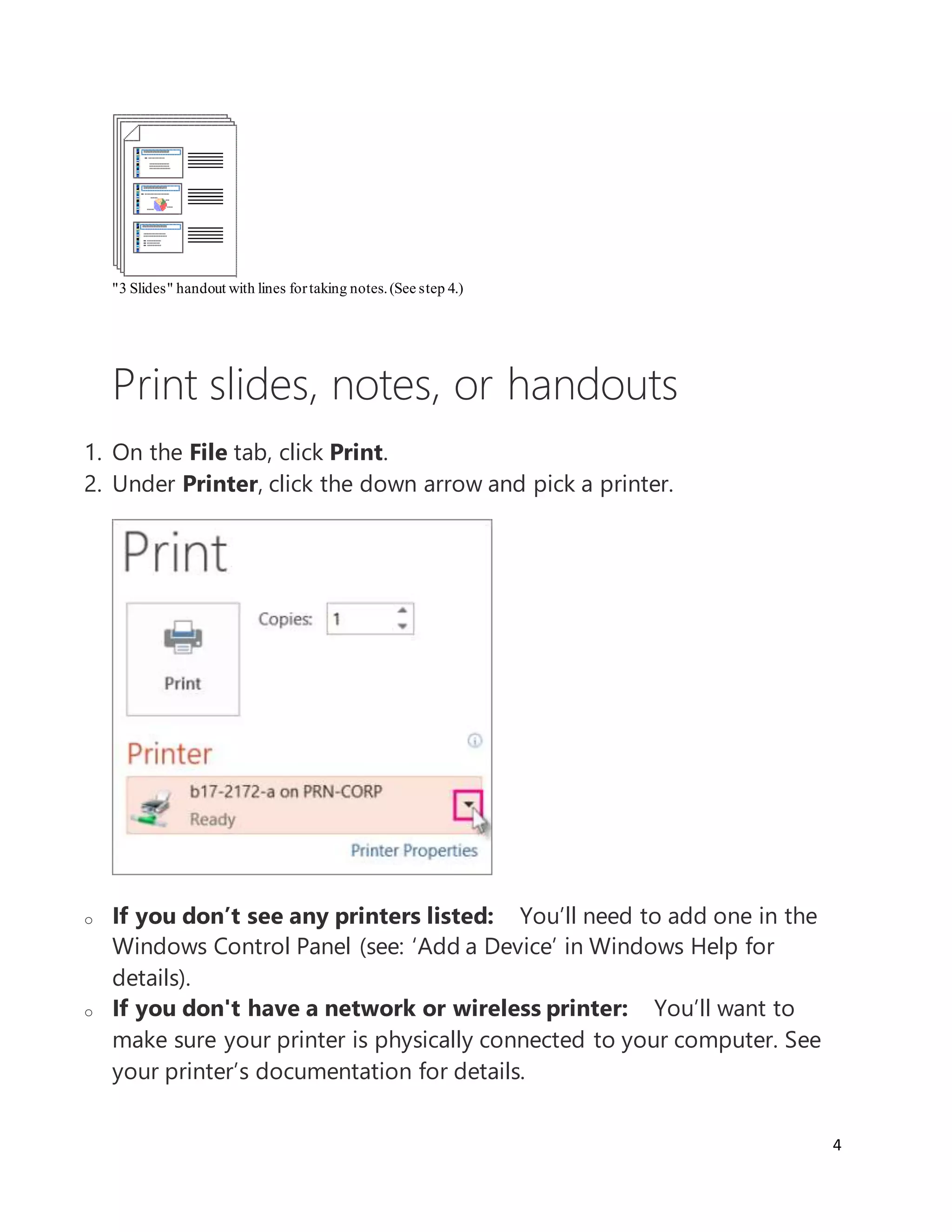 4b how to print handouts in powerpoint 2013 | DOCX