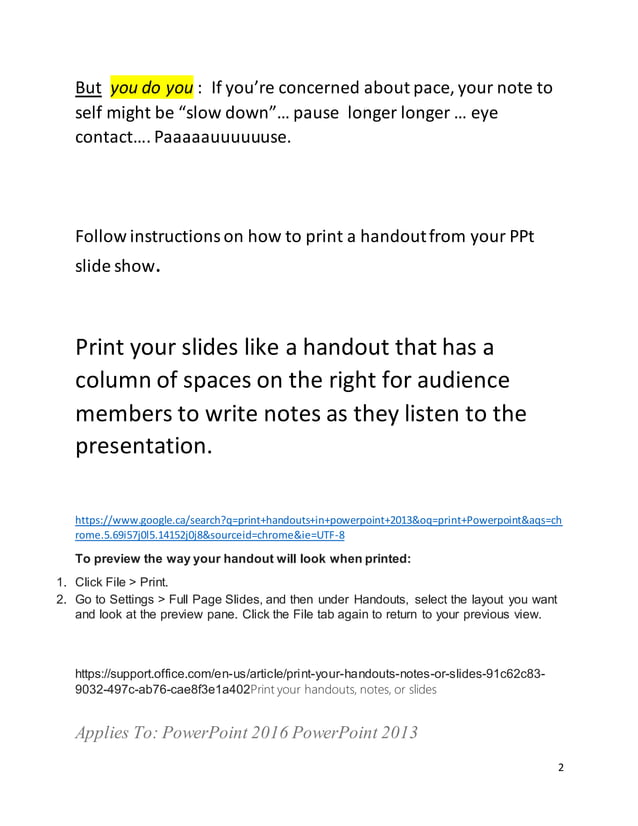 4b how to print handouts in powerpoint 2013 | DOCX