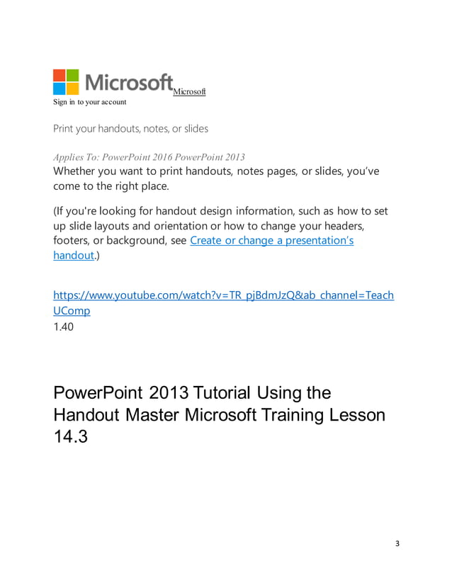 4b how to print handouts in powerpoint 2013 | DOCX