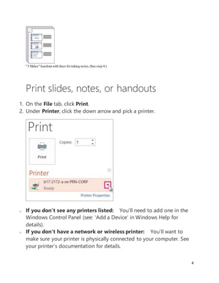 4b how to print handouts in powerpoint 2013 | DOCX