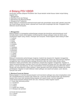 4 bidang psv kbsr | DOCX