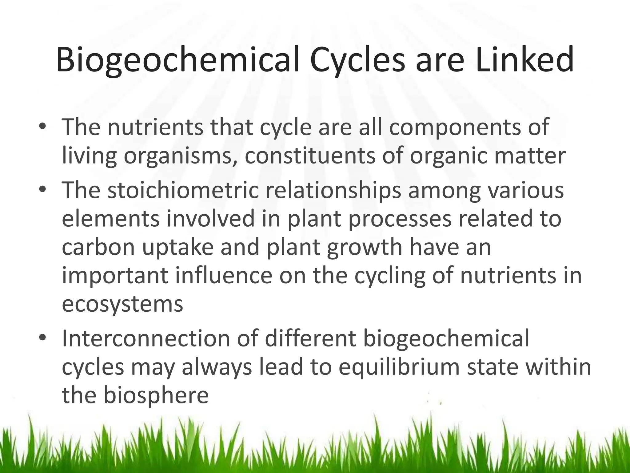 Biogeochemical Cycles | PPTX