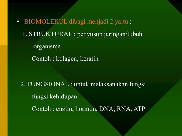 BIOMOLEKUL dalam ilmu biologi strata S1.pptx