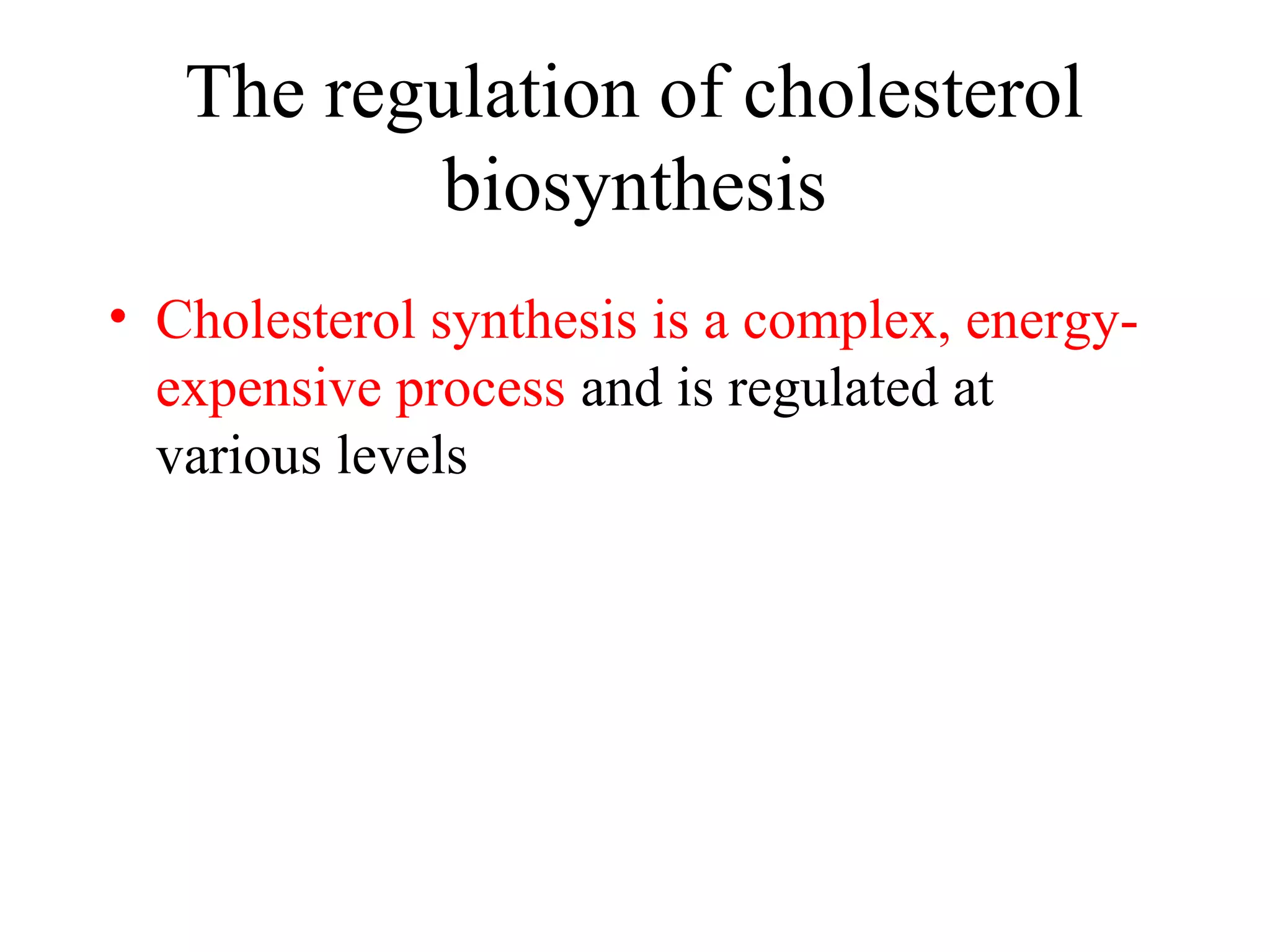 Biosynthesis of cholesterol --Sir Khalid (Biochem) | PPT