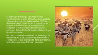 Presentacion ecologia de_las_poblaciones | PPTX