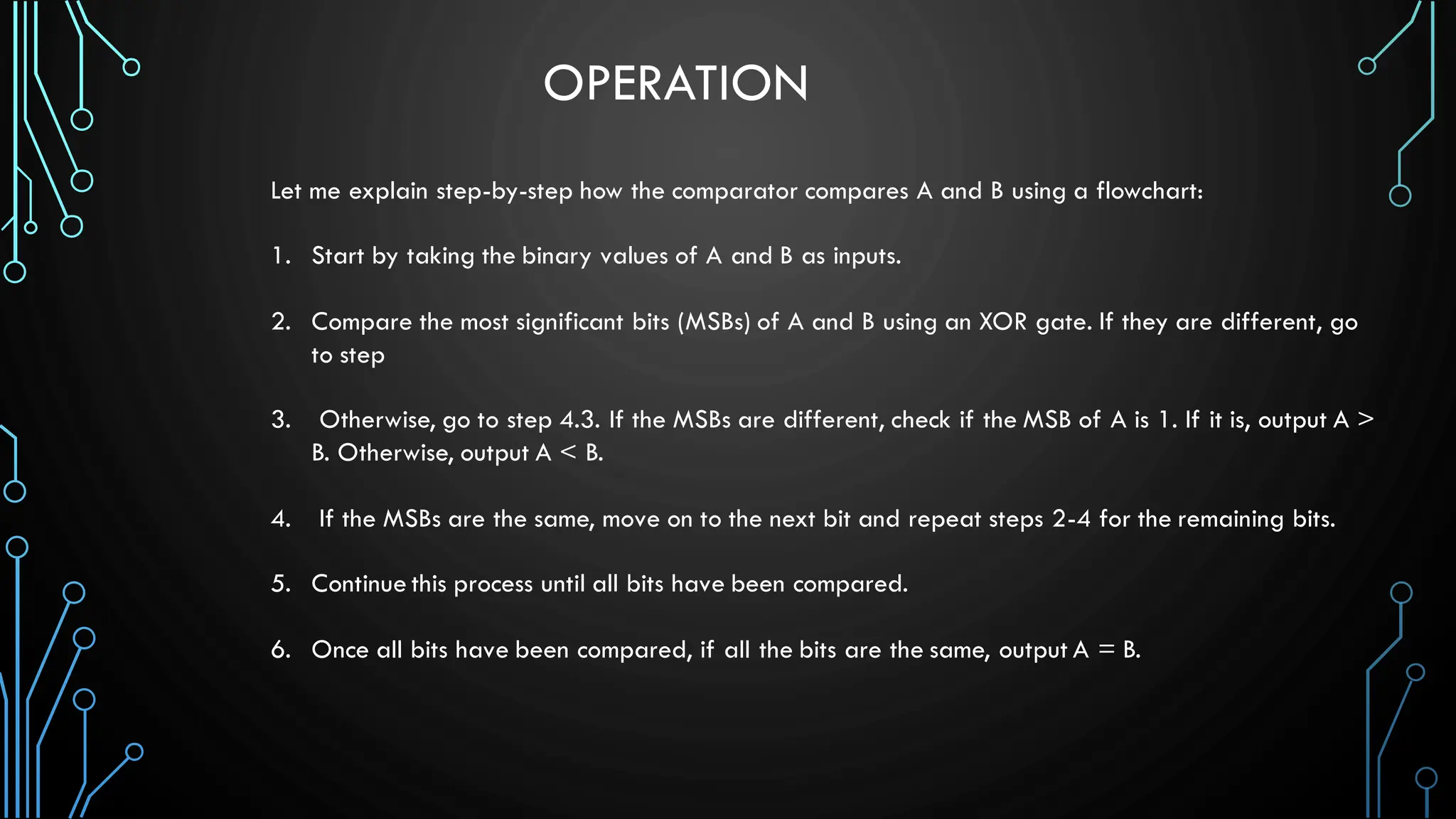 4 bit magnjtude comparators ppt COA project | PDF