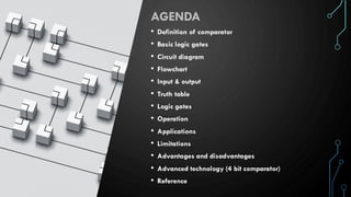 4 bit magnjtude comparators ppt COA project | PDF