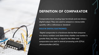 4 bit magnjtude comparators ppt COA project | PDF