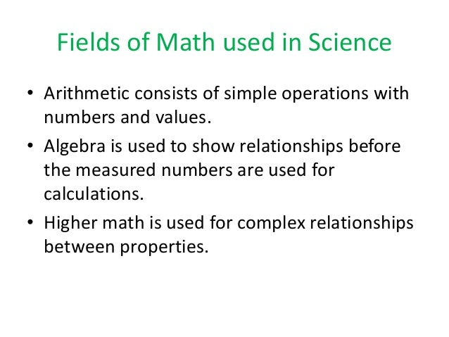 4b Math in Science - research on math in science