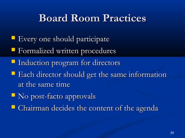 Board of directors | PPT
