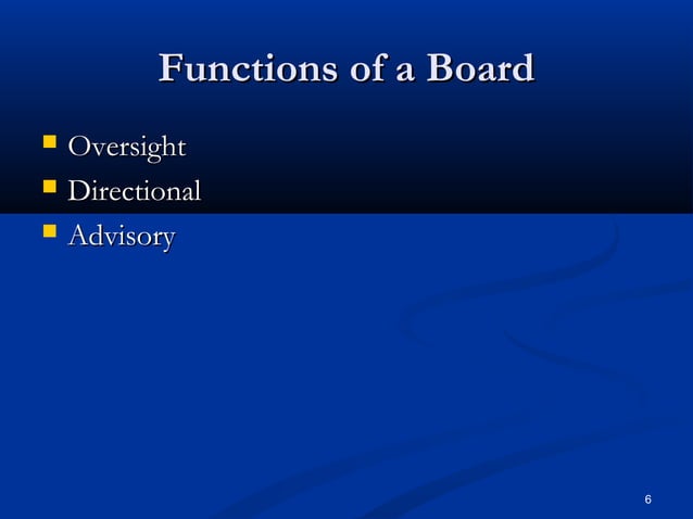 Board of directors | PPT