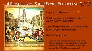 Boston Massacre American Revolution Slides | PPTX
