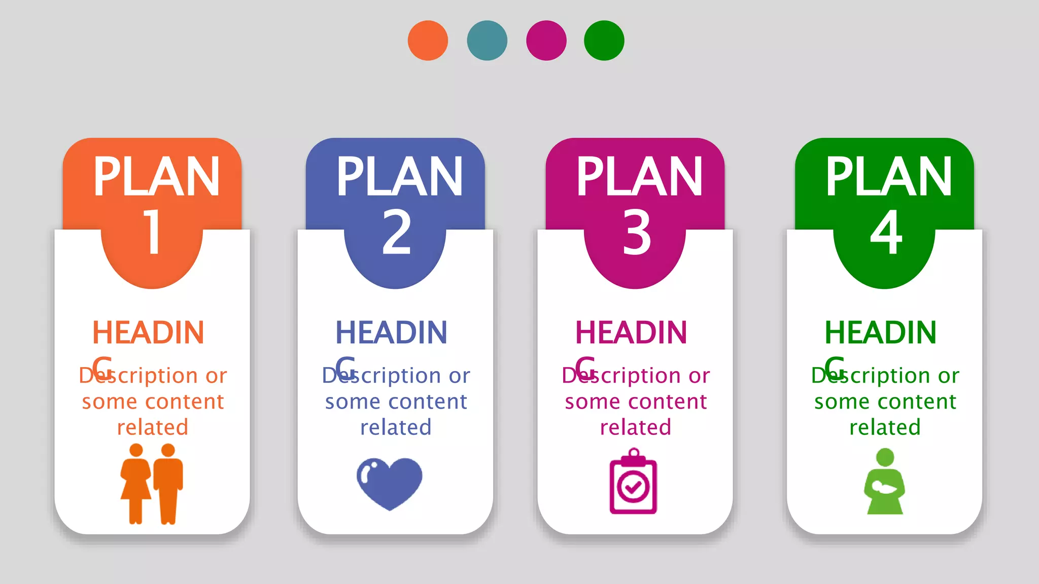 4 box infographics animation | PPT