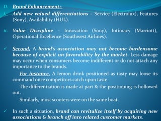 Brand Revitalization, Brand Enhancement & Brand Elimination | PPT