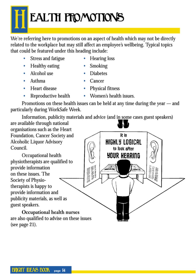 4 bright ideas for promoting safety in your work place | PDF | Resume ...