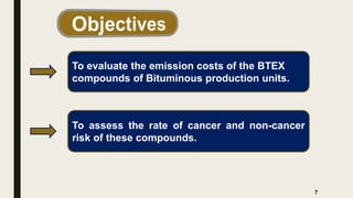 BTEX in the production of insulation bituminous | PPT