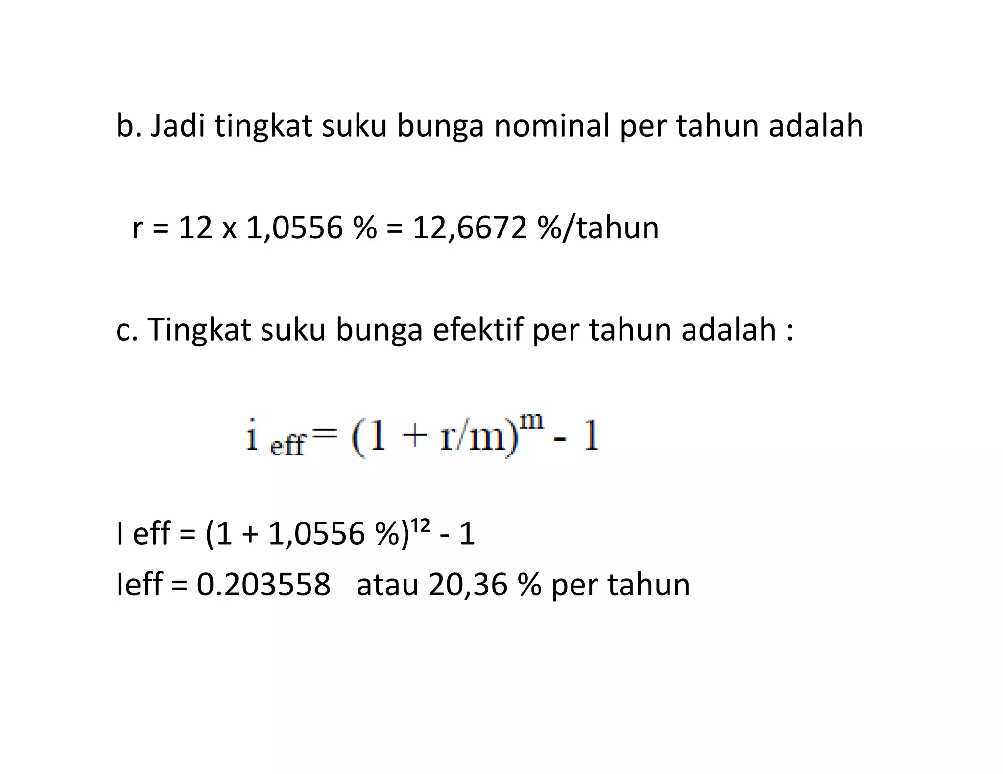 4 bunga nominal dan bunga efektif | PDF