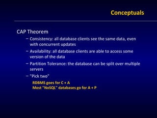 Architecture | Busy Java Developers Guide to NoSQL | Ted Neward | PPT | Databases | Computer ...