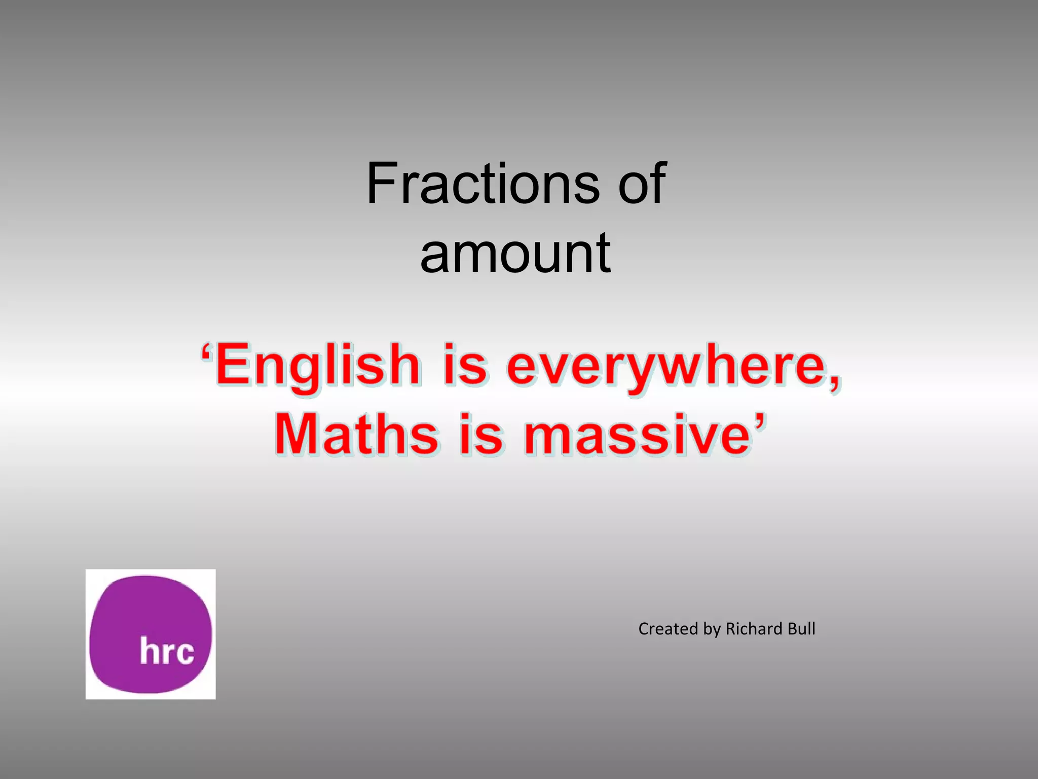4c. fraction of amount | PPT