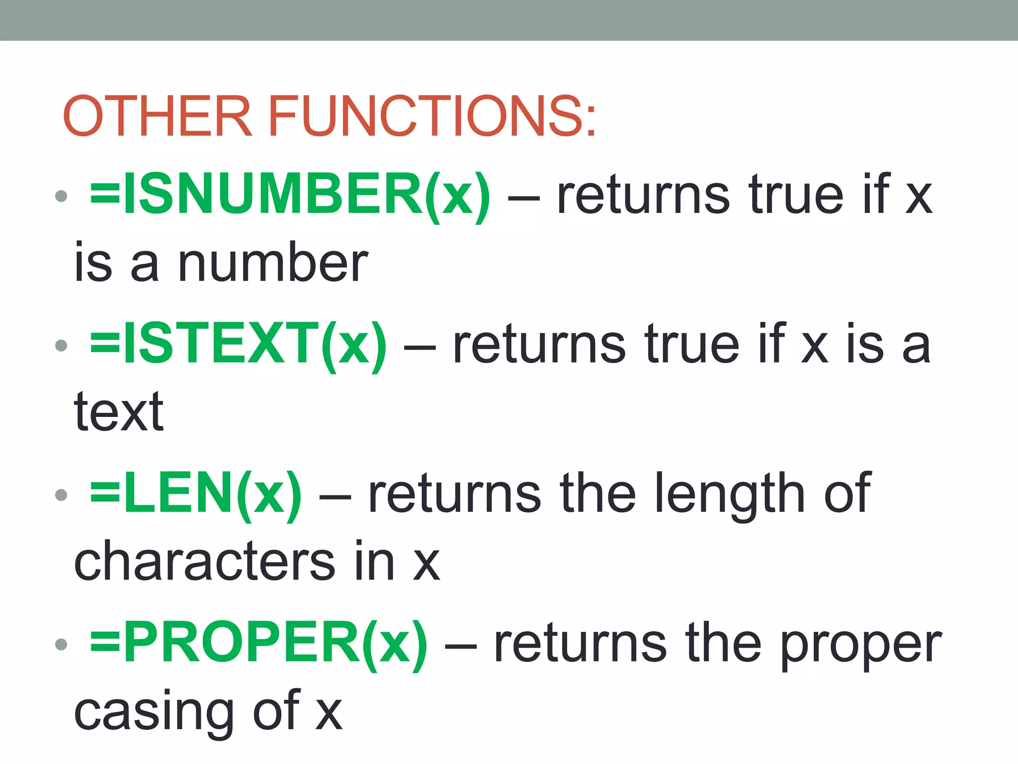 Advanced Spreadsheet Skills - Empowerment Technologies | PPTX