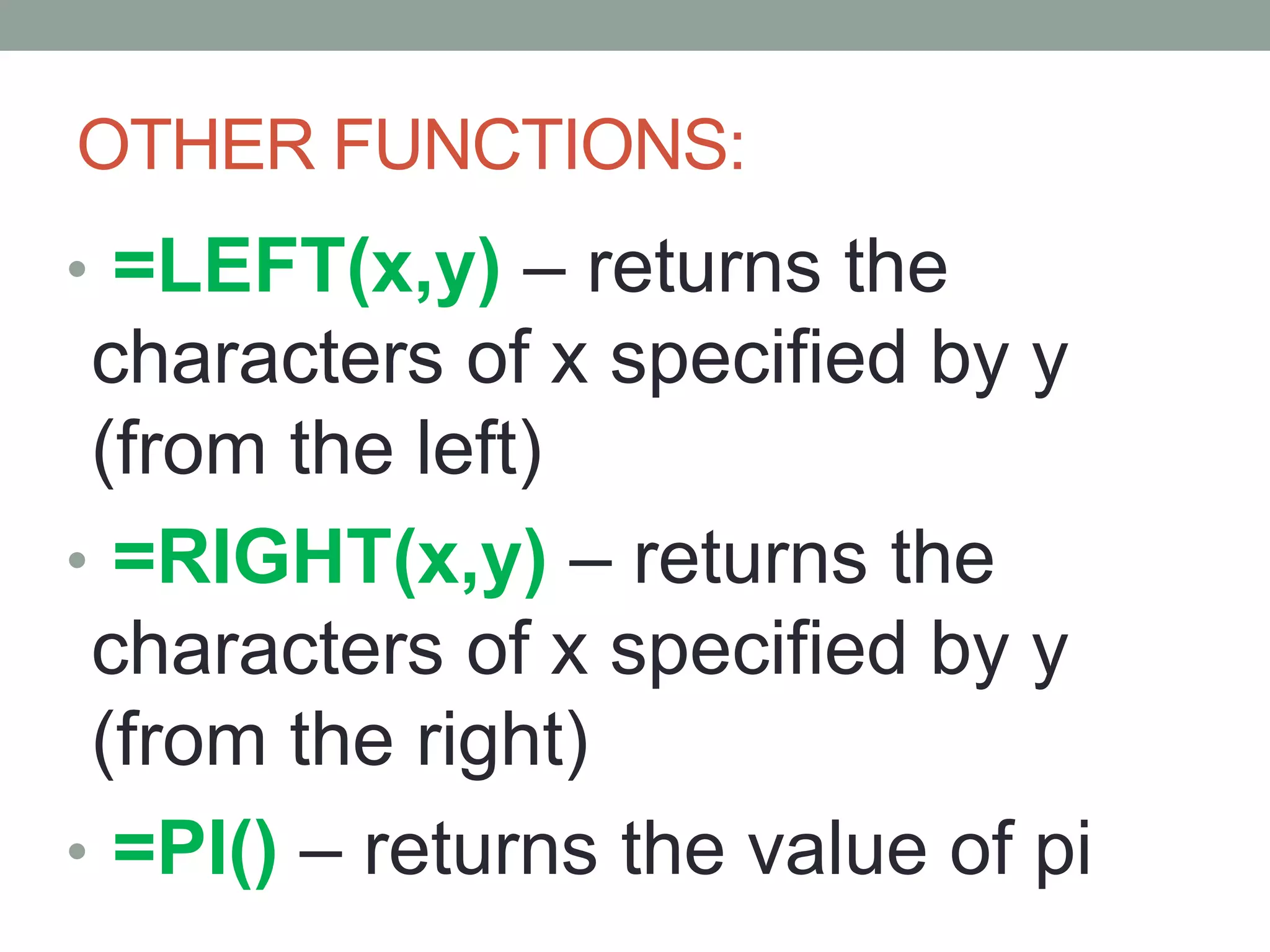 Advanced Spreadsheet Skills - Empowerment Technologies | PPTX
