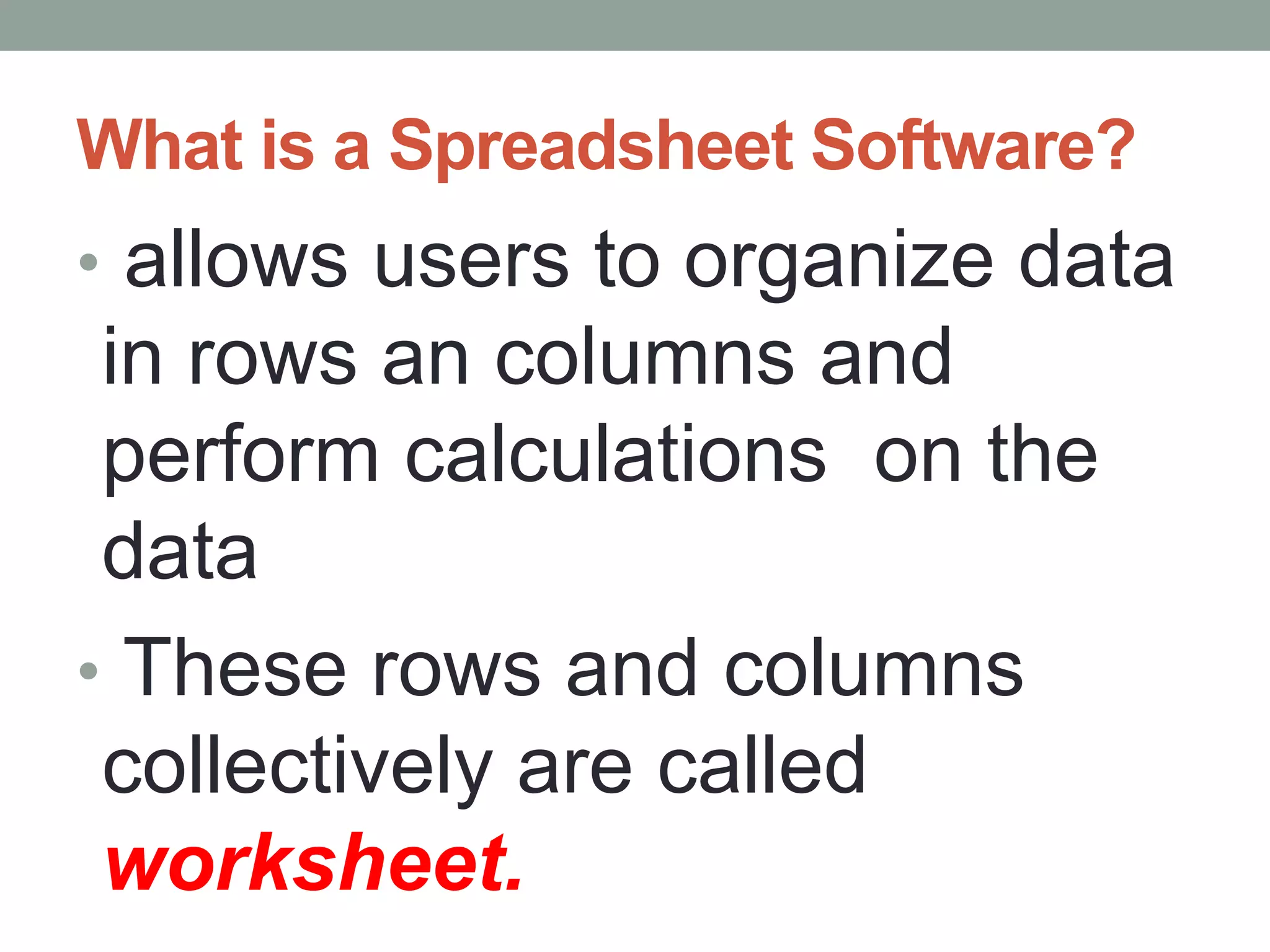 Advanced Spreadsheet Skills - Empowerment Technologies | PPTX