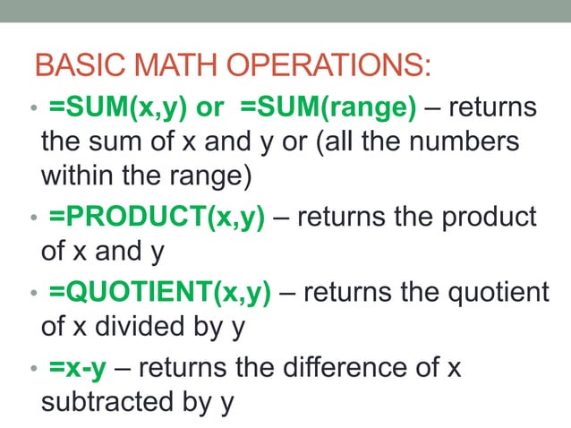 Advanced Spreadsheet Skills - Empowerment Technologies | PPTX