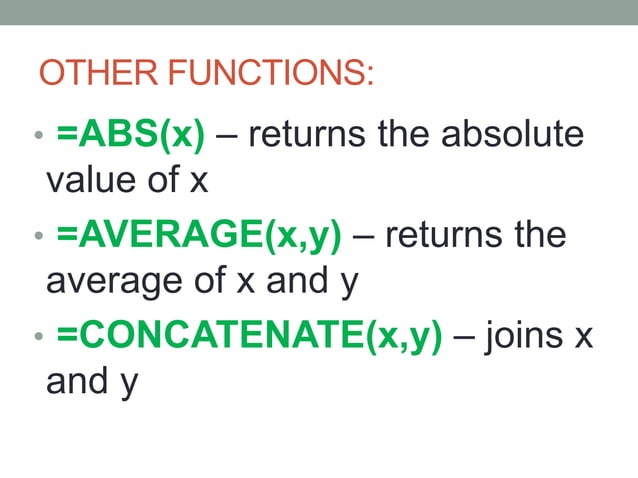 Advanced Spreadsheet Skills - Empowerment Technologies | PPTX