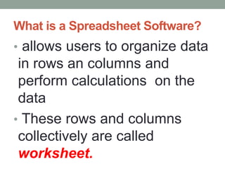 Advanced Spreadsheet Skills - Empowerment Technologies | PPTX
