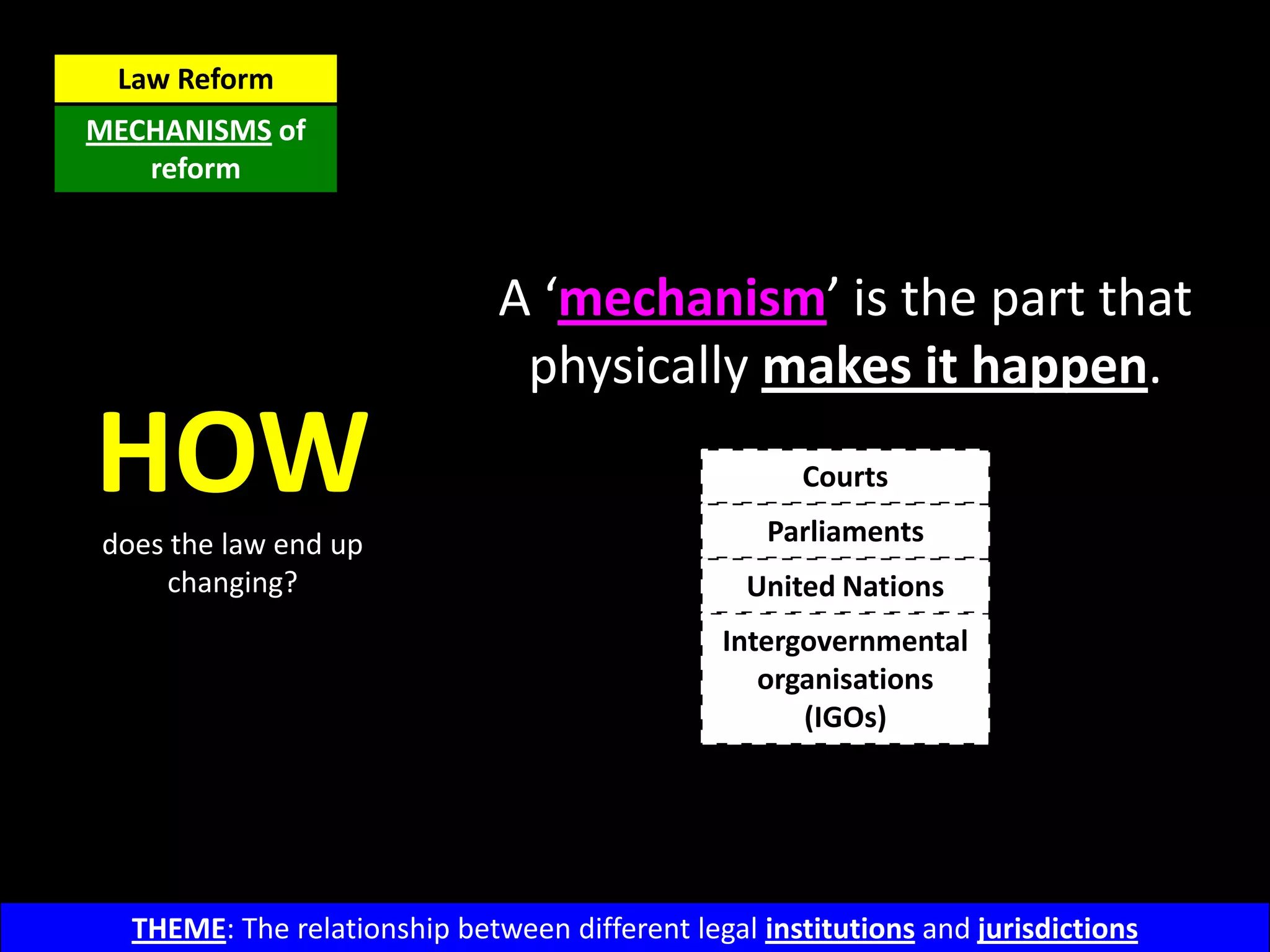 Law Reform - Mechanisms | PPTX
