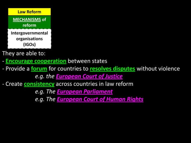 Law Reform - Mechanisms | PPTX