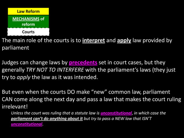 Law Reform - Mechanisms | PPTX