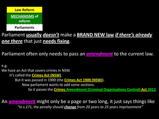 Law Reform - Mechanisms | PPTX