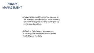 airway management part-3.-Anesthesia | PPT