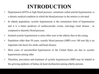 Isolated systolic hypertension | PPTX