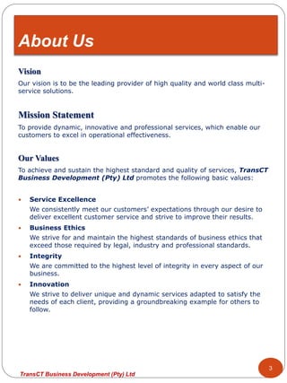 Transct Buisness Development | PDF