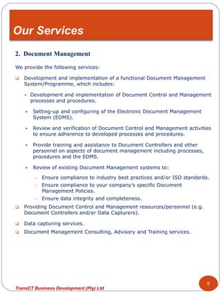 Transct Buisness Development | PDF
