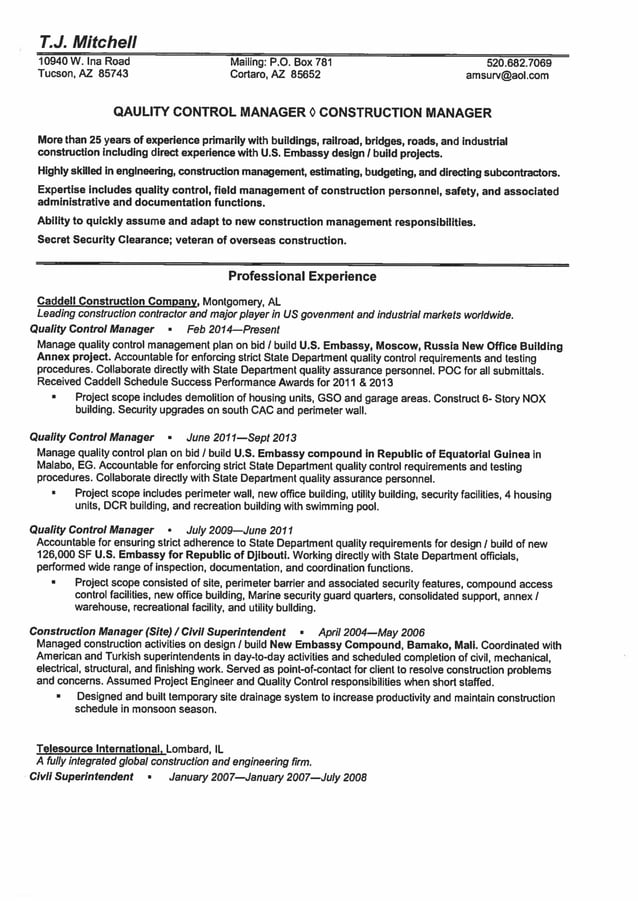 TJ Mitchell Resume(2) | PDF