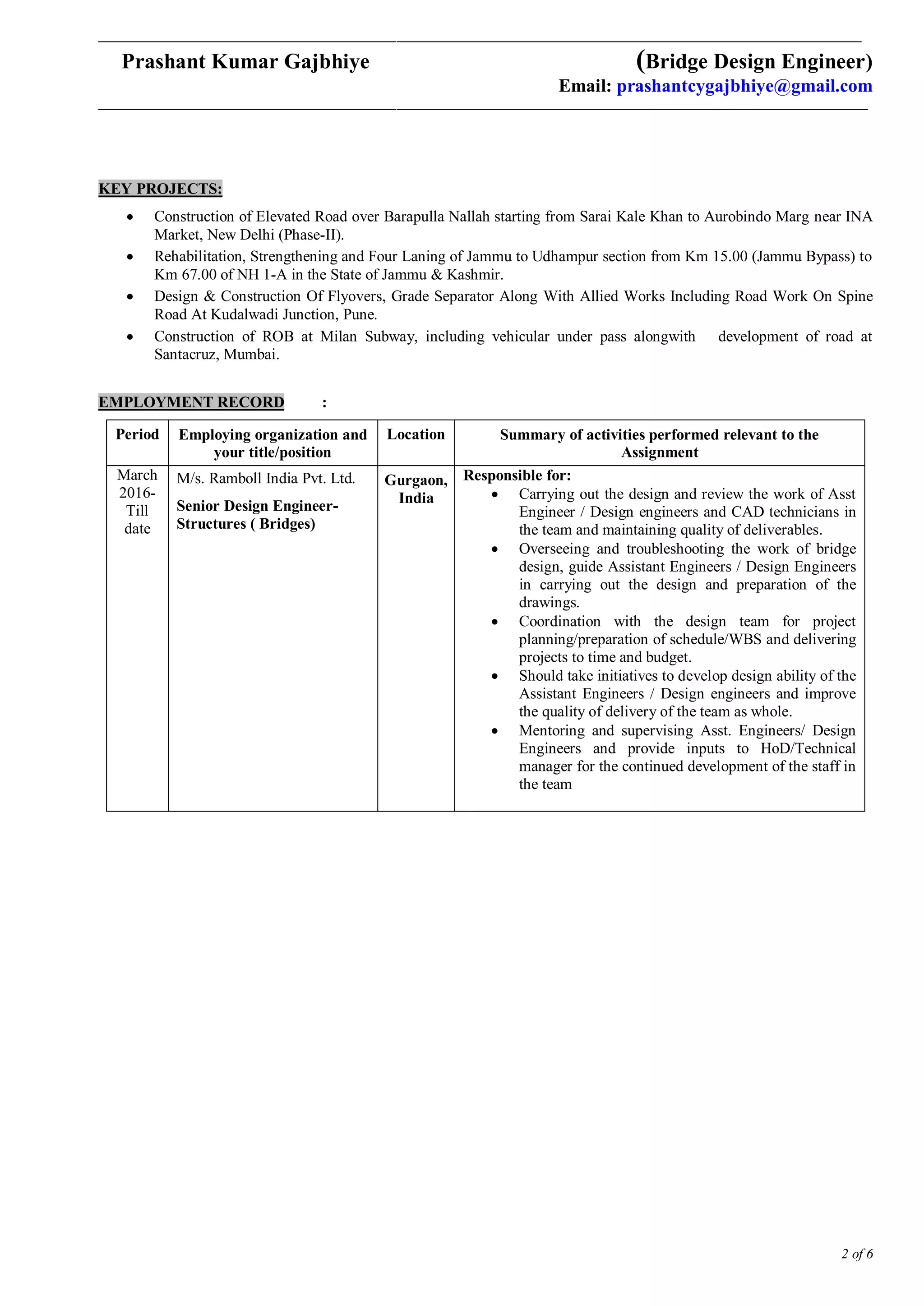 Prashant - CV gulf | PDF