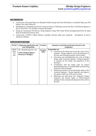 Prashant - CV gulf | PDF