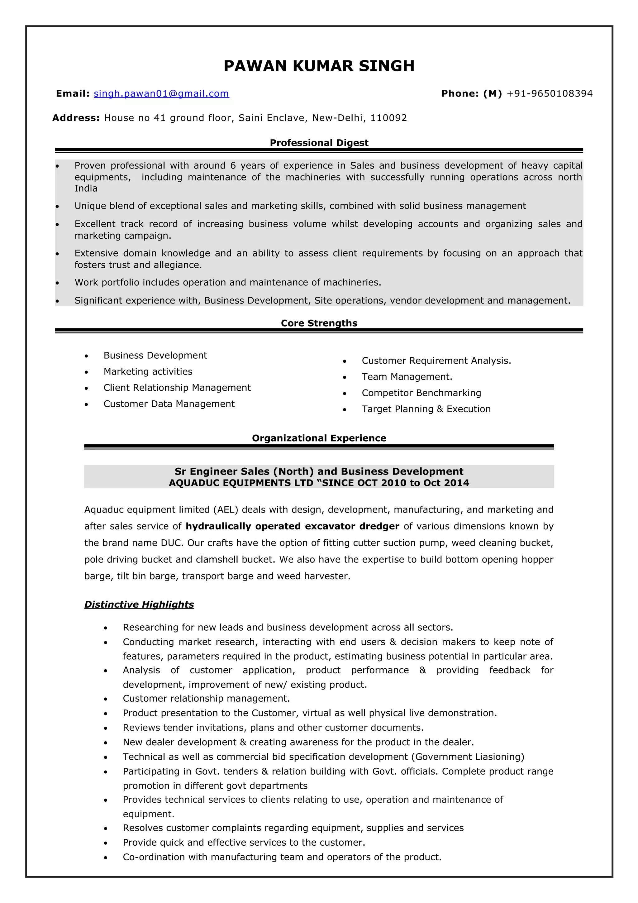 CV -PAWAN KUMAR SINGH | DOC